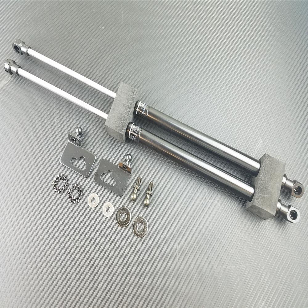 P2M ブラック ボンネット ダンパー | 1993-1997 マツダ RX7 (P2-BHDFDRX7-TP) – Shaft Shop