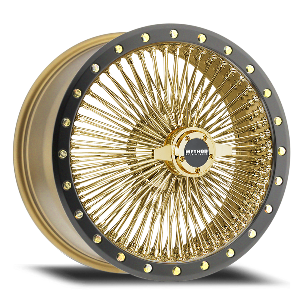 Method Race Wheels 562 | 24K ゴールド - ブラックリップ – Shaft Shop